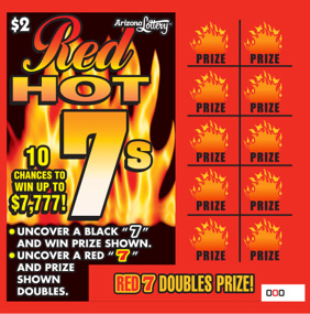 Scratcher Red Hot 7s #1361 | Arizona Lottery